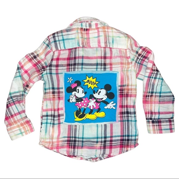 jumping beans | Shirts & Tops | Girls 4t Flannel Minnie Mouse Mickey ...